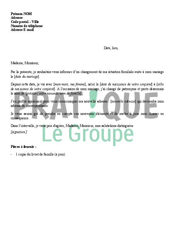 Mod le Lettre Changement De Planning Mod le Lettre Changement De Planning