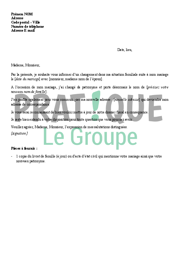 Mod le Lettre Changement De Planning Mod le Lettre Changement De Planning